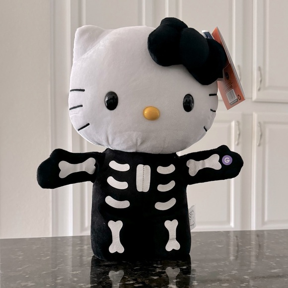 Sanrio | Holiday | Hello Kitty Skeleton Side Stepper Animated Plush 3 ...